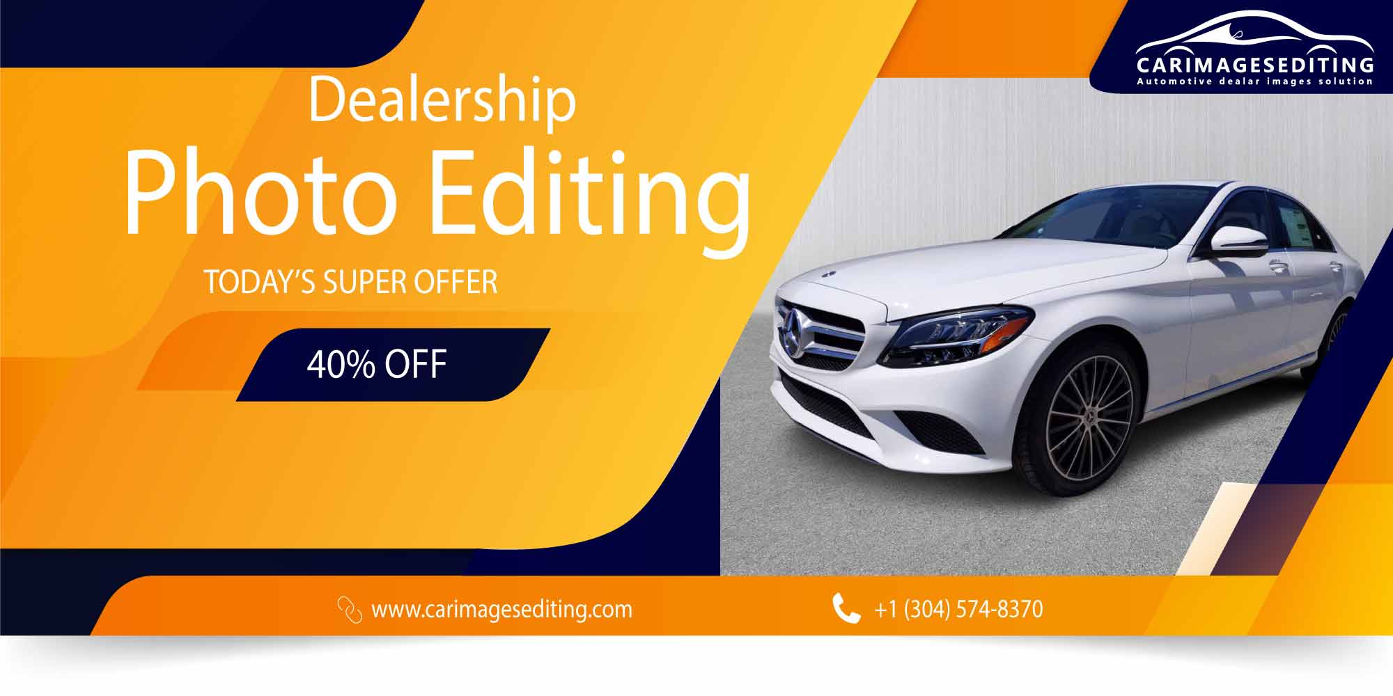How To Editing Automobile Dealership Business Photo